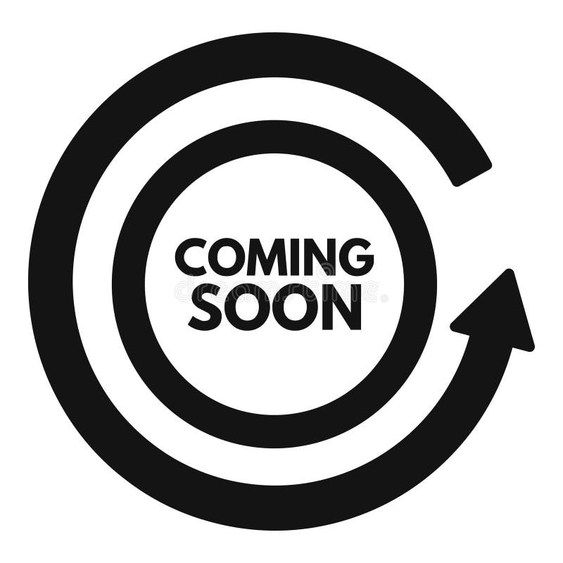 Coming Soon Change Icon Simple Vector. Website Idea Stock Illustration ...