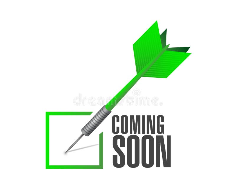 Coming Soon Tech Computer Sign Concept Stock Illustration ...