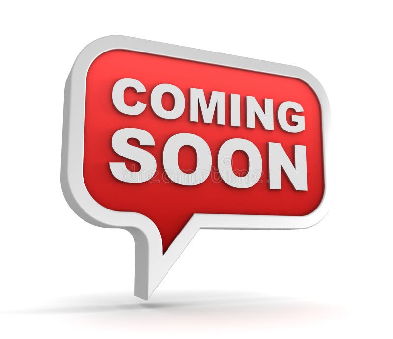 Coming Soon Concept 3d Illustration Stock Illustration - Illustration ...