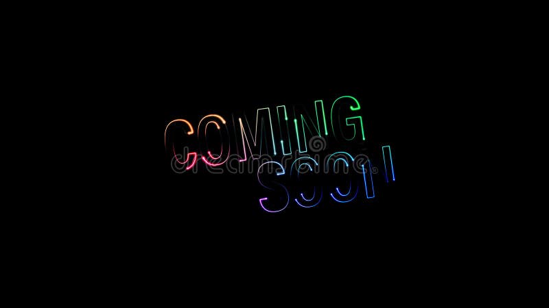 Coming Soon Glow Colorful Neon Text Effect Animation Stock Video ... Coming Soon Glow Colorful Neon Text Effect Animation Stock Video ...