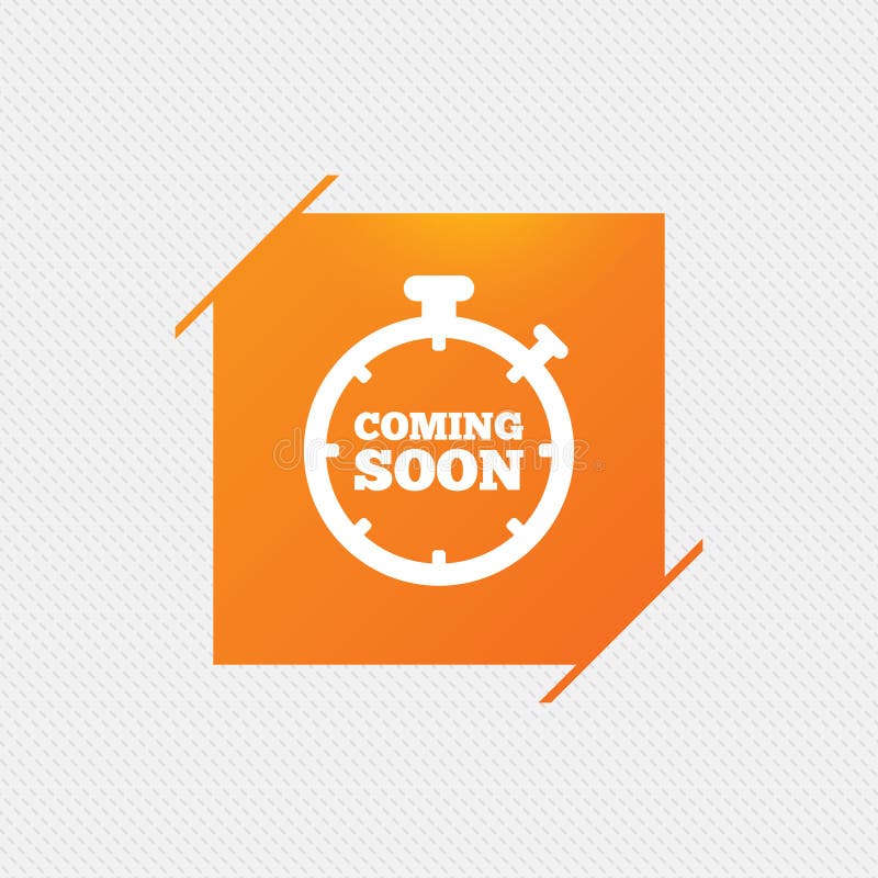 Coming Soon Icon. Promotion Announcement Symbol. Stock Illustration ...