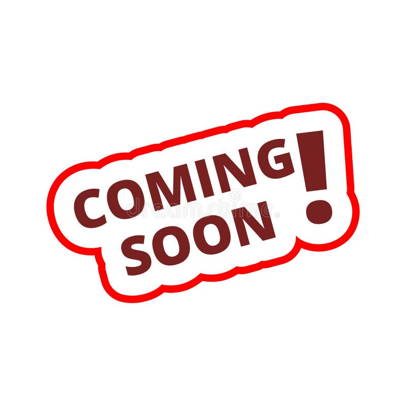 Black Coming Soon icon stock vector. Illustration of coming - 115704989