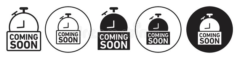 Coming Soon Icon Vector Set Collection for Web Stock Vector ...