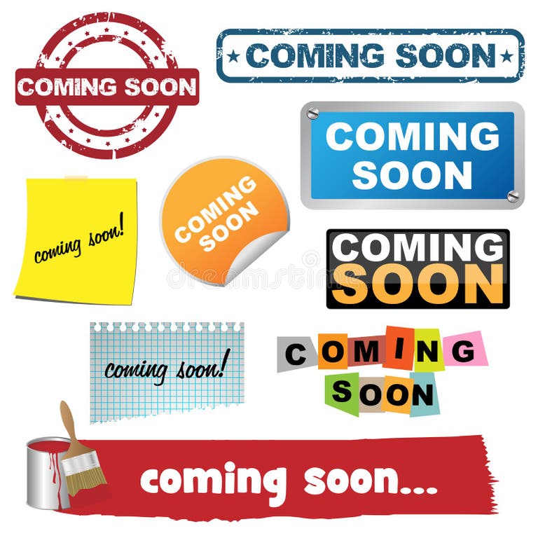 Colorful Coming Soon Eps Stock Illustrations – 27 Colorful Coming Soon ...
