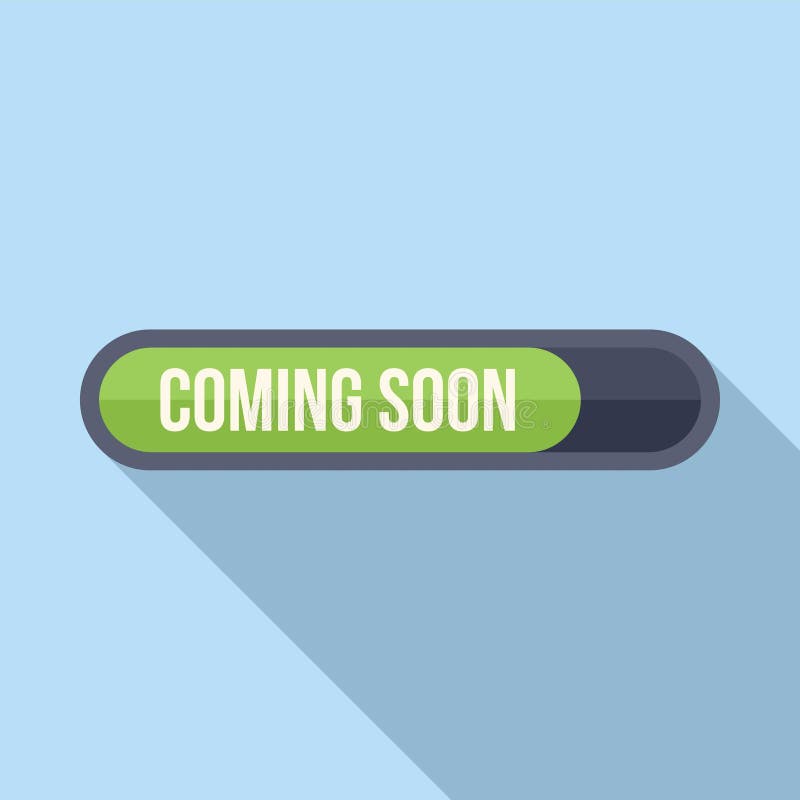 Coming Soon Loading Icon Flat Vector. Speech Element Stock Vector ...