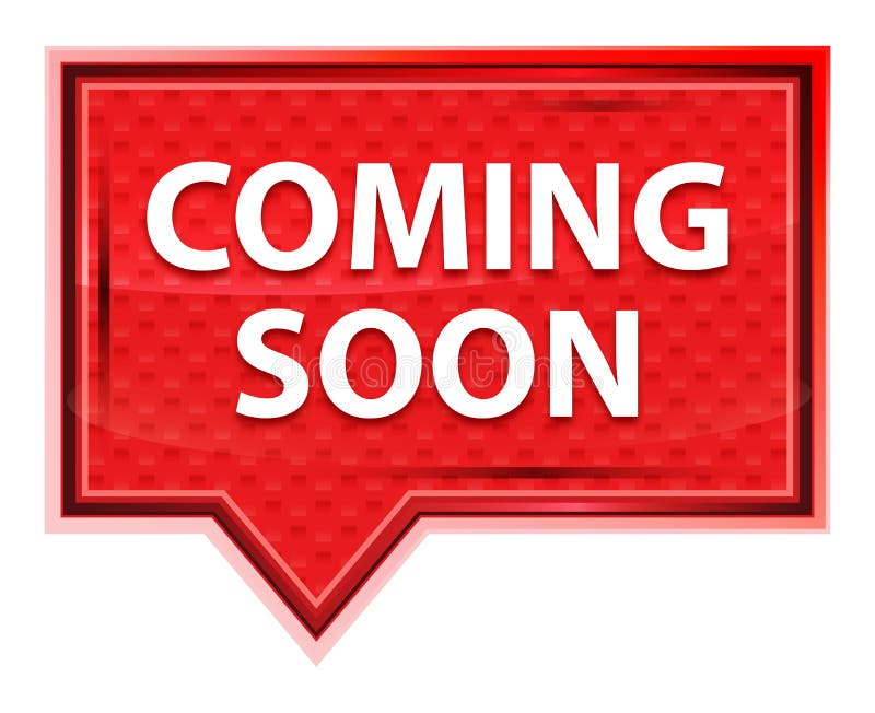 Coming Soon Misty Rose Pink Banner Button Stock Illustration ...