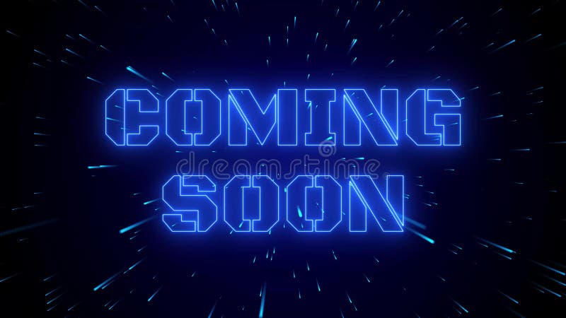 Coming Soon Neon Animated Background Coming Soon Neon Galaxy 4k Looping Stock Footage - Video of ...