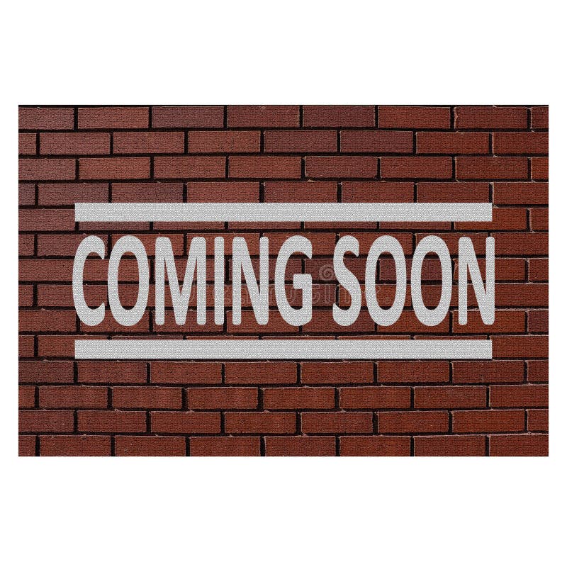 Coming Soon Neon Sign on Brick Wall Background Stock Illustration ...