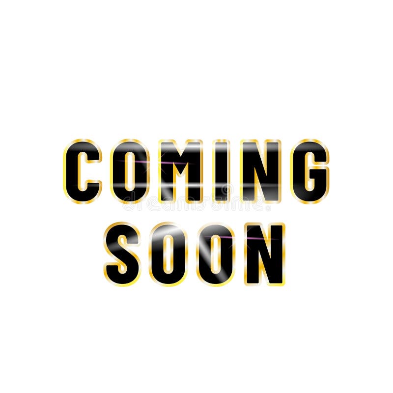 Coming Soon Poster Design Isolated White Background Stock Illustration ...