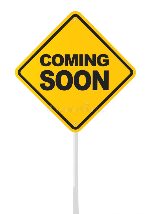 Coming Soon Yellow Sign Stock Illustrations – 309 Coming Soon Yellow ...