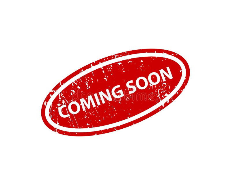 Coming Soon Sign Sticker. Stamp Vector Texture Stock Vector ...