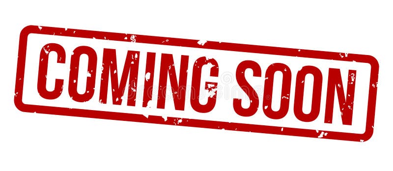 Coming Soon Square Grunge Red Stamp Badge Stock Vector - Illustration ...