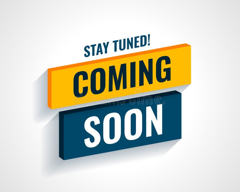 Coming Soon Stay Tuned Modern Template for Web Store Marketing Stock ...