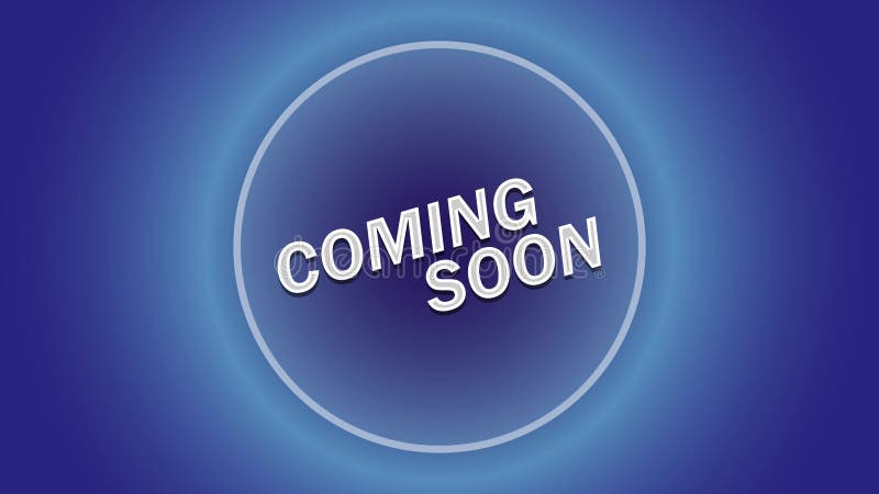 Coming Soon Blue Background Stock Footage - Video of animated ...
