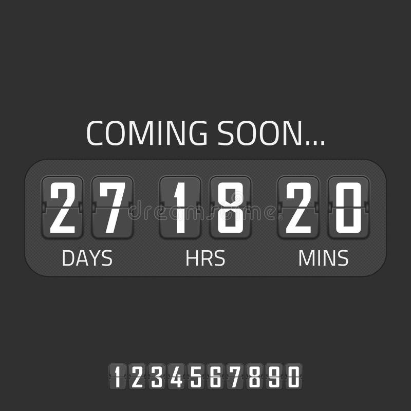 Coming Soon Vector Illustration. Stock Vector - Illustration of ...