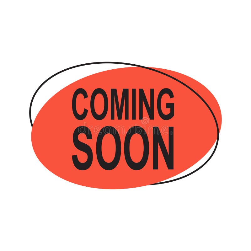 Coming Soon. Vector Red Sign Illustration Isolated Stock Vector ...