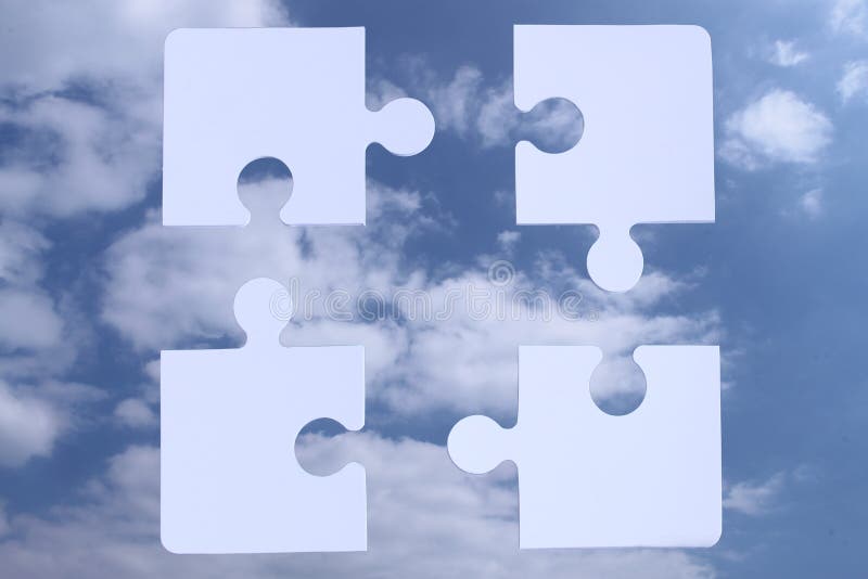 United Jigsaw Men stock illustration. Illustration of integration ...