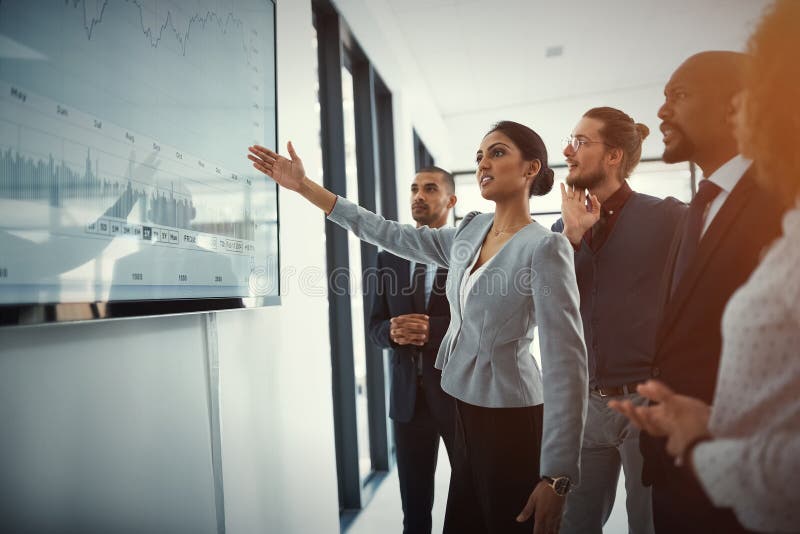 Coming Up with a Solid Plan of Action. a Young Businesswoman Giving a ...