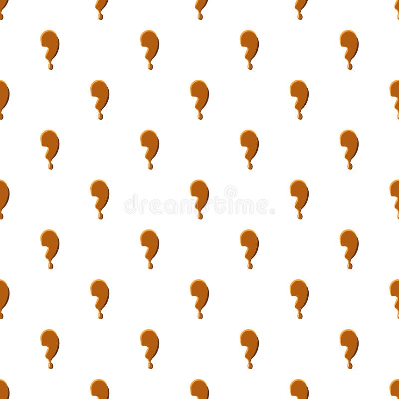Comma from caramel pattern stock vector. Illustration of melt - 120422231