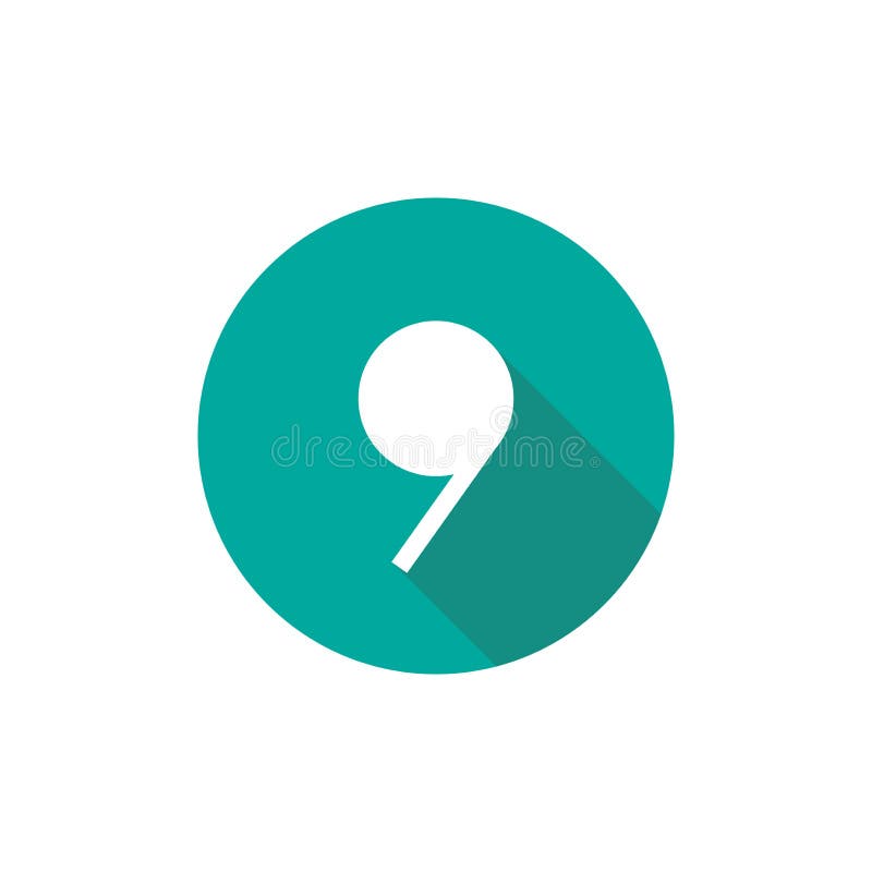 Comma, Comma Icon, Punctuation Mark. Set of Black Comma Signs Isolated ...