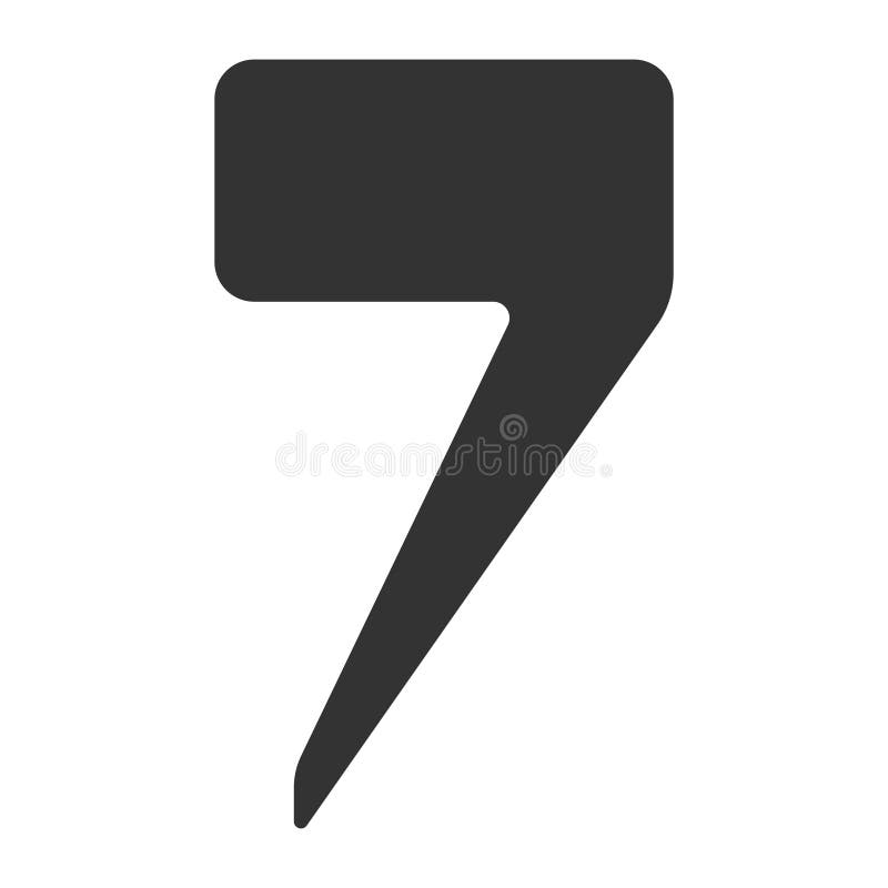 Comma symbol icon vector stock illustration. Illustration of ...