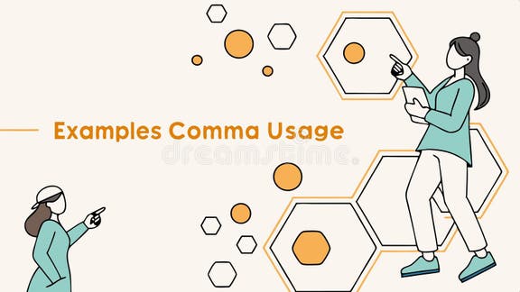Comma Usage Examples, Grammar and Education Vector Design Generative AI ...