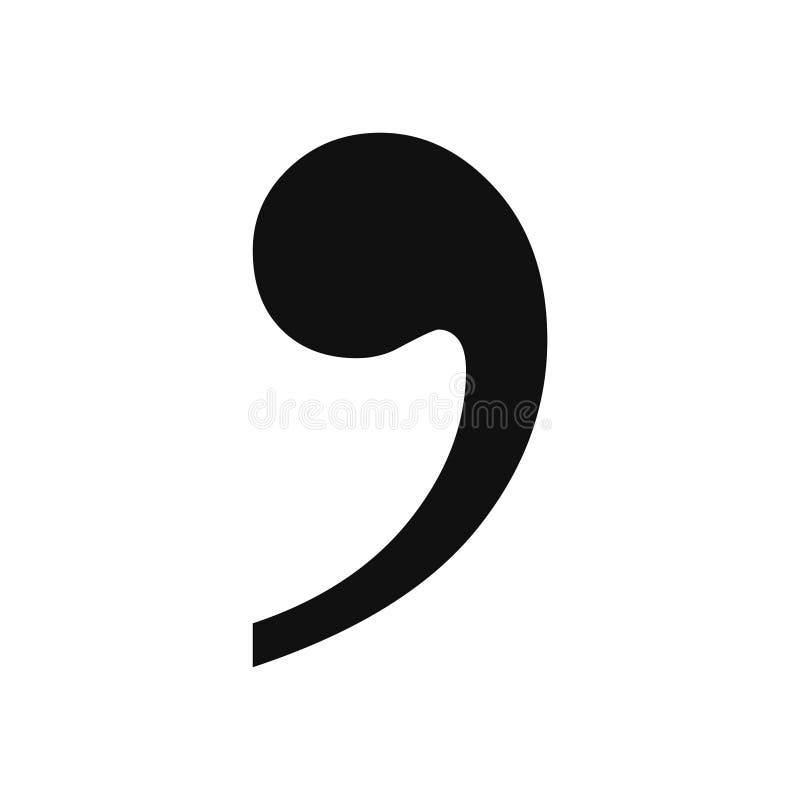 Comma Vector Icon in Modern Design Style for Web Site and Mobile App ...