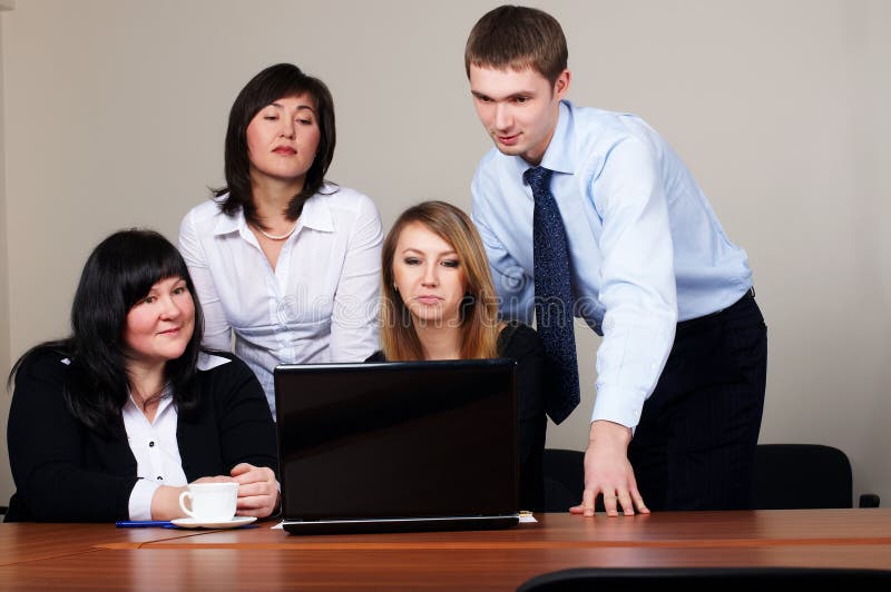 Command of businessmen stock image. Image of person, manager - 12466933