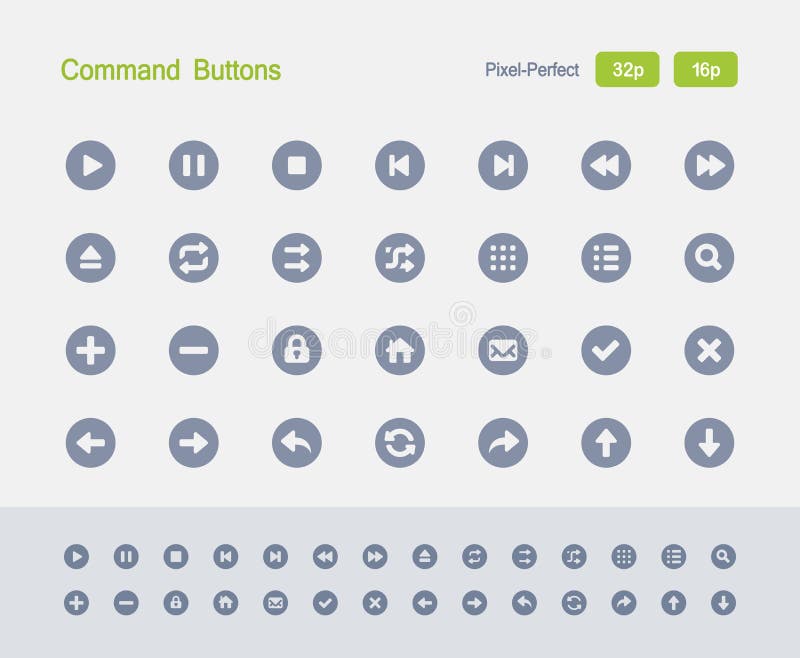 Command Buttons Granite Icons Stock Vector Illustration Of Group Ethics 97601407