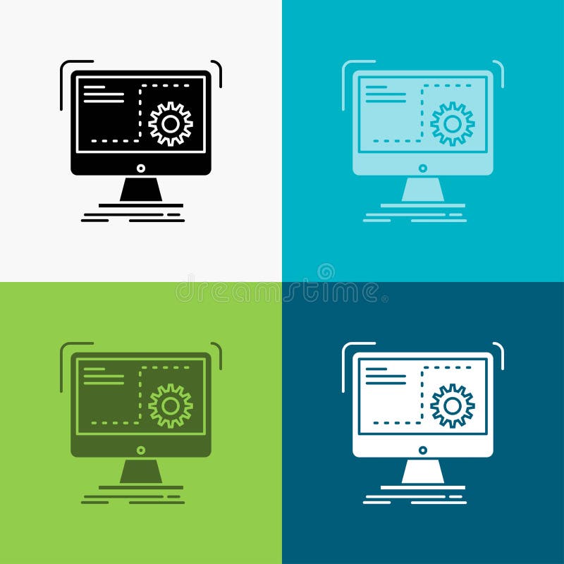 Command, Computer, Function, Process, Progress Line Icon on Transparent Background. Black Icon ...