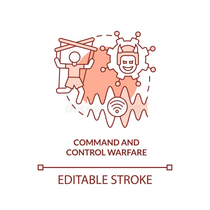 Command System Concept Icon Stock Vector - Illustration of line ...