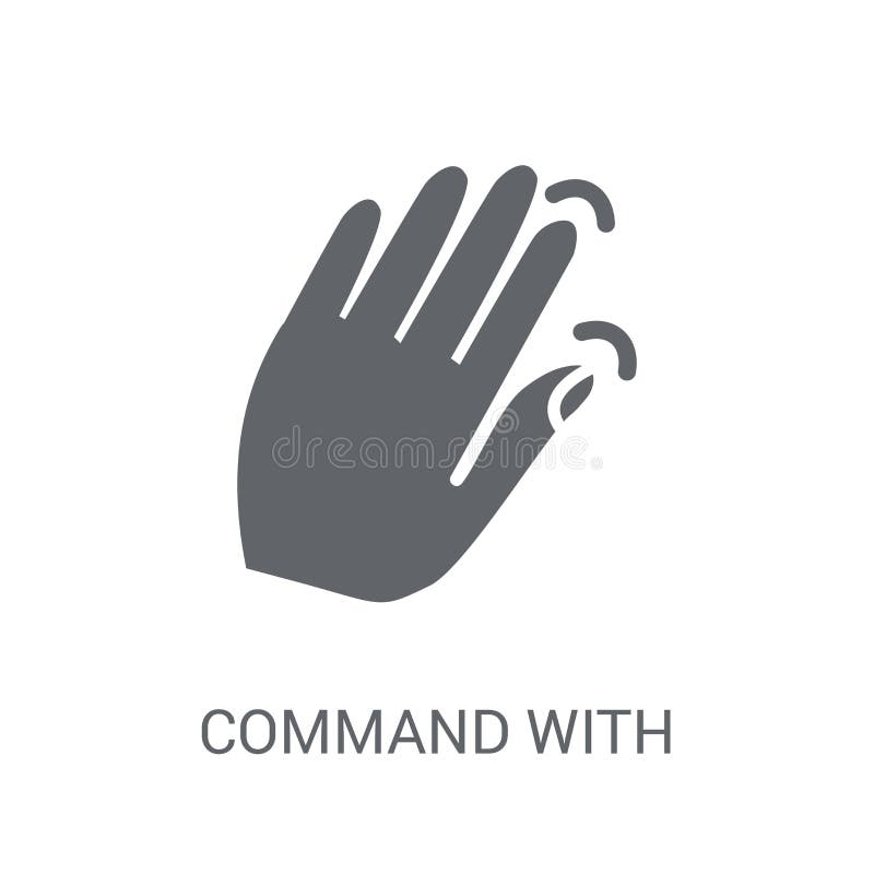 Command with Fingers Icon. Trendy Command with Fingers Logo Concept on ...