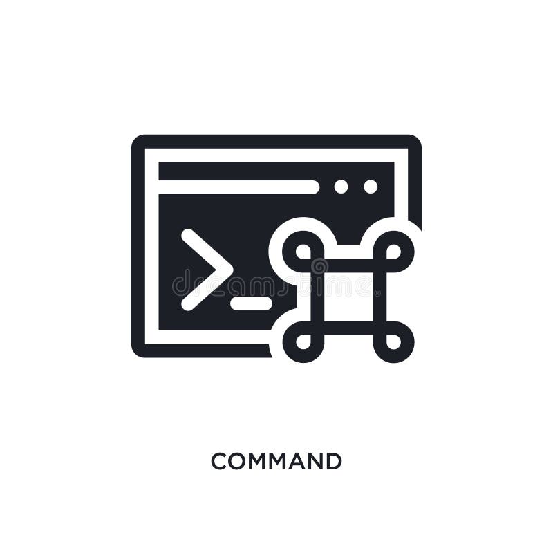 Command Isolated Icon Simple Element Illustration From Programming Concept Icons Stock Vector