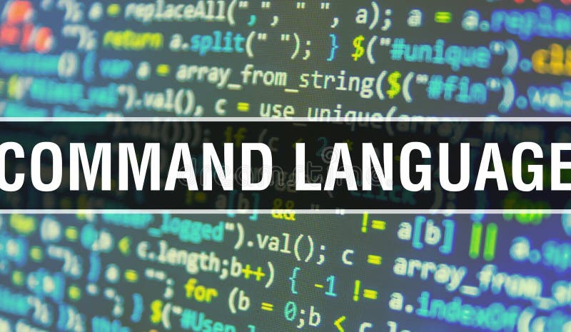 Command Language Concept With Random Parts Of Program Code Command