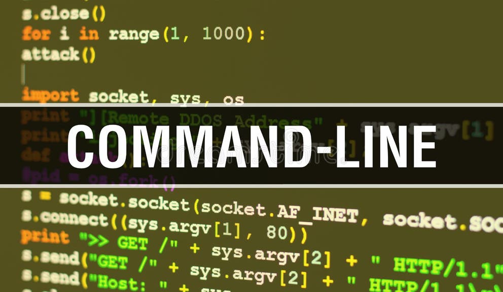 COMMAND-LINE with Digital Java Code Text. COMMAND-LINE and Computer ...