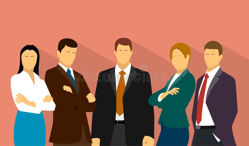 Command Work is a Group of Business People Stock Vector - Illustration ...