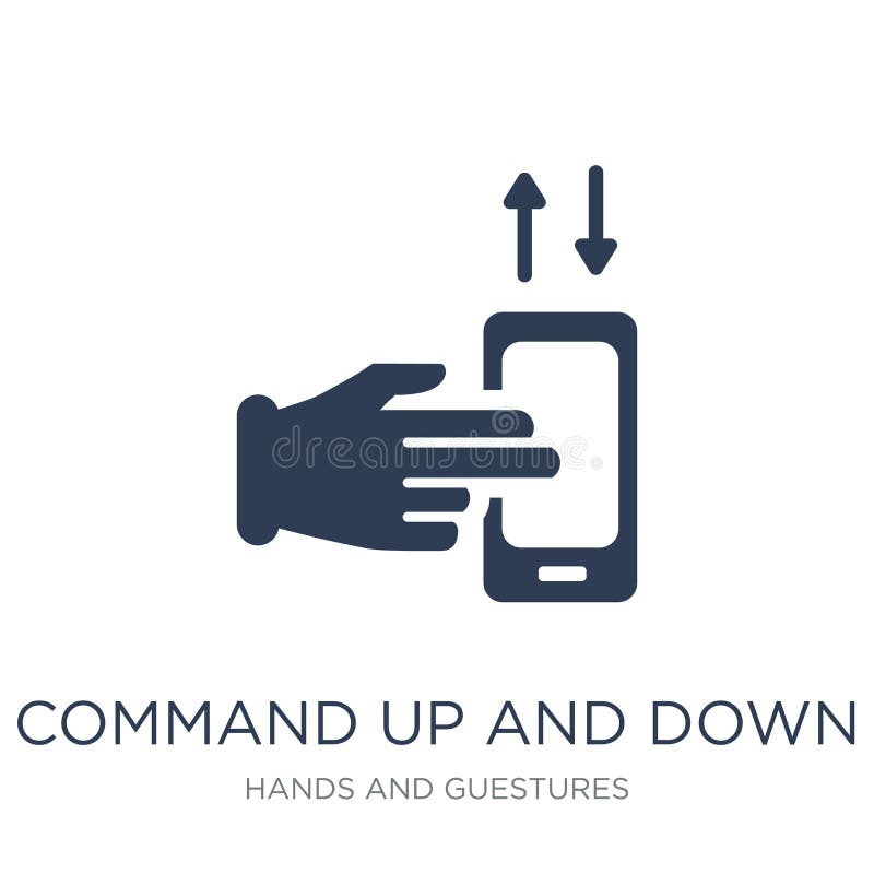 Commande à Travers L'icône De Geste Commande Plate à La Mode De Vecteur ...
