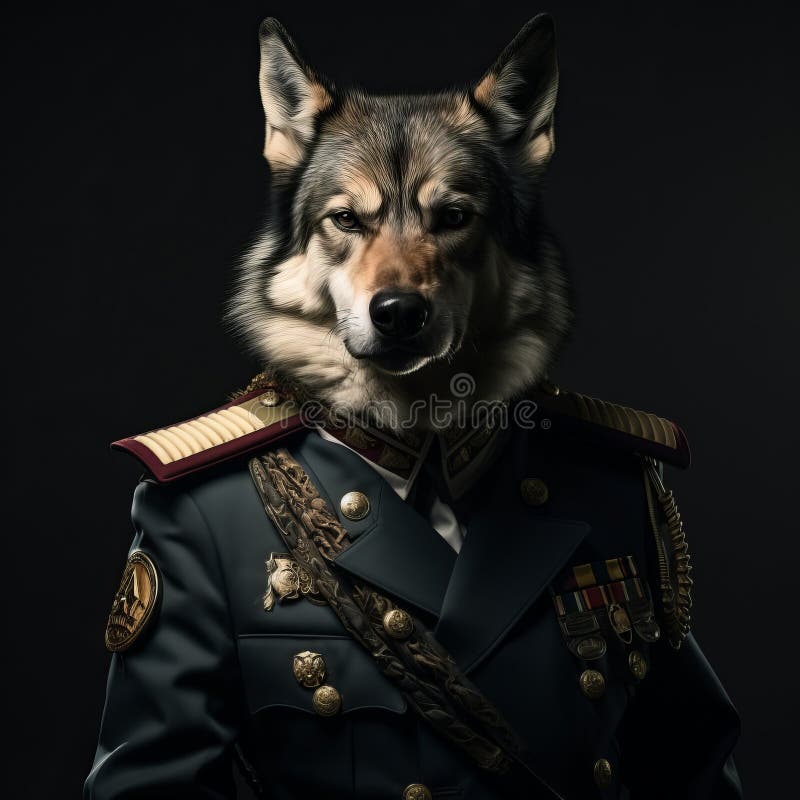 Canine General: Authority with a Howl Stock Photo - Image of leader ...