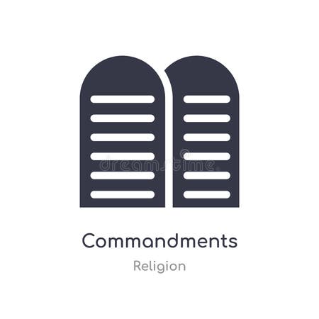 Commandments Icon. Isolated Commandments Icon Vector Illustration from ...