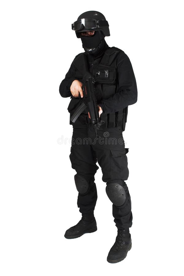 Commando stock photo. Image of shot, enforcement, black - 3307284