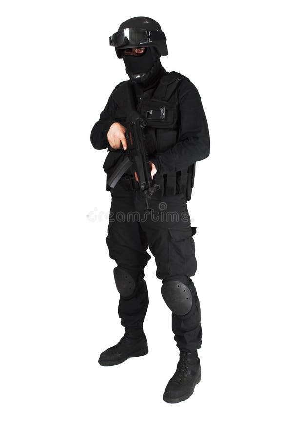 Commando stock photo. Image of shot, enforcement, black - 3307284
