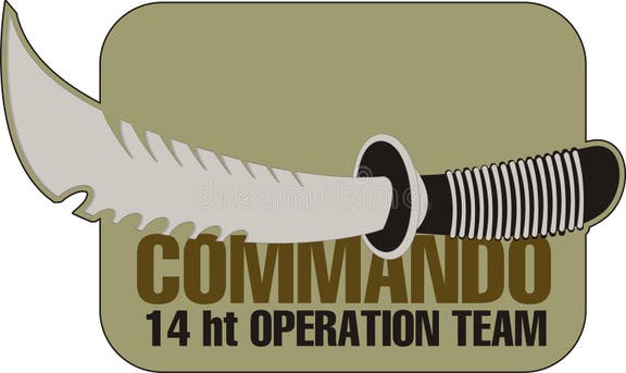 Commando knife stock vector. Illustration of culture - 12308016