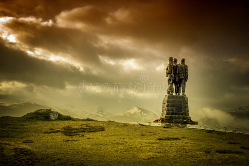 Commando Memorial Statue stock photo. Image of memorial - 69926568
