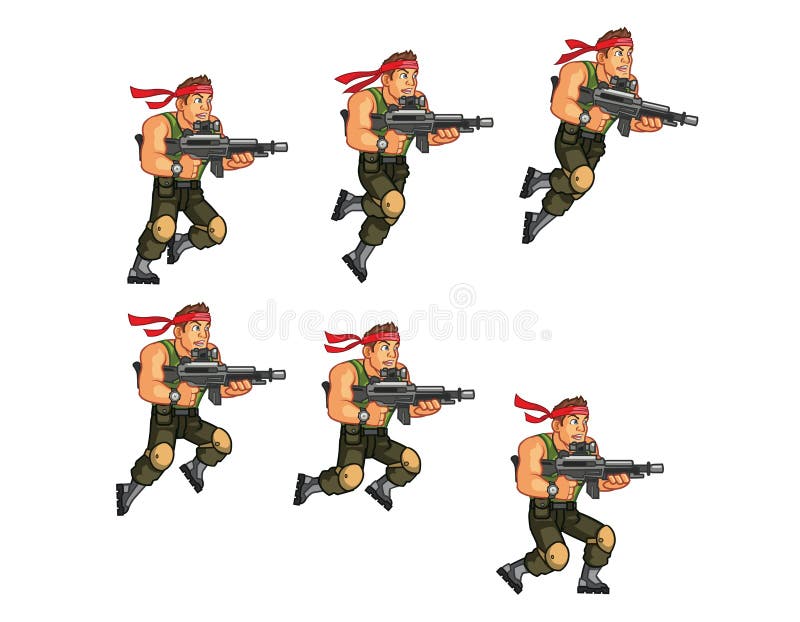 Running Man Sprite stock illustration. Illustration of police - 41139059