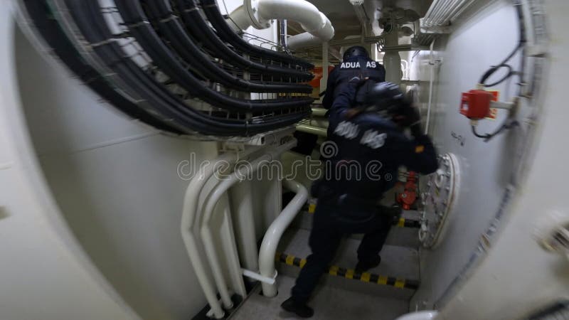 Commandos of the Spanish Customs Service in Training. Stock Video ...