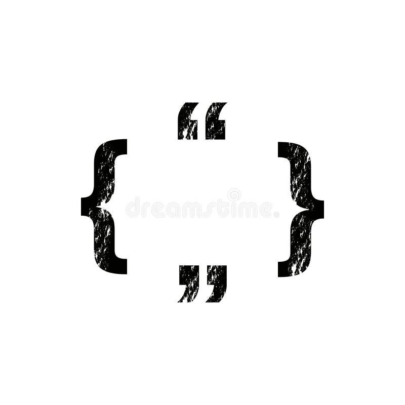 Commas Black Double Symbols for Citation, Chat Stock Vector ...