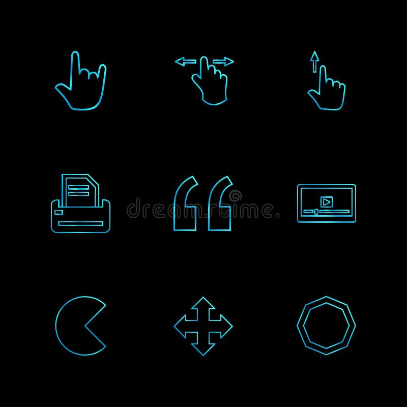 Commas , Dot , Slash , Hands , Pointer , Arrows , Directions , Stock ...