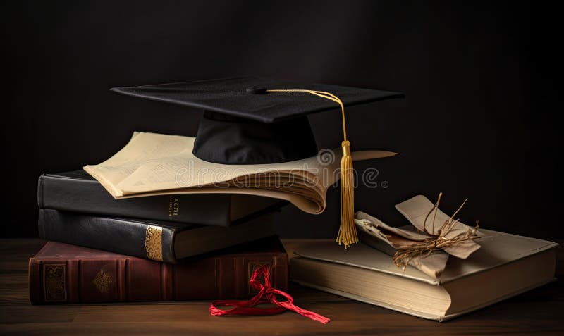 Commemorate Your Achievement with Graduation Cap and Diploma. Creating ...