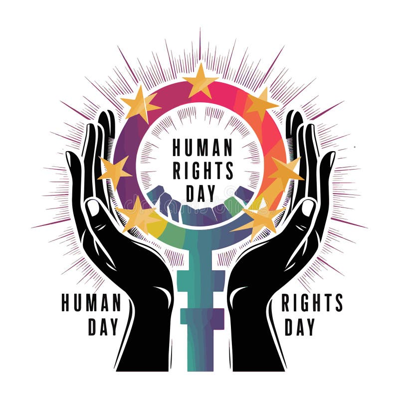 Commemorating Human Rights Day Banner Images Equality Symbol Vector ...