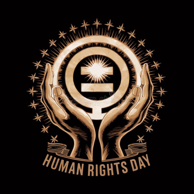 Commemorating Human Rights Day Banner Images Equality Symbol Vector ...